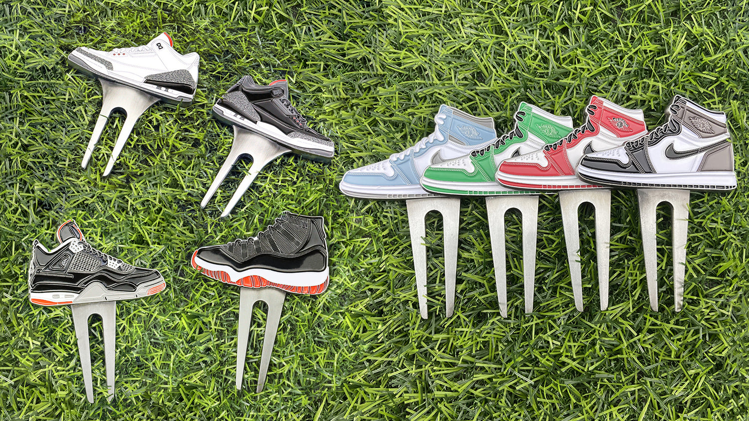 AJ 4 Sneaker Inspired Divot Repair Tool – Yippy Golf